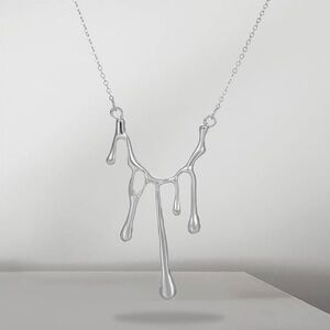 Jewelry | Melting Metal Dripping Droplet Blood Liquid Water Goth Edgy ...